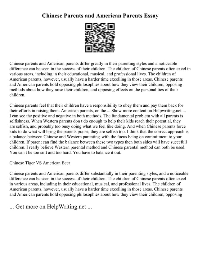 Parenting Styles Essay Outline | PDF