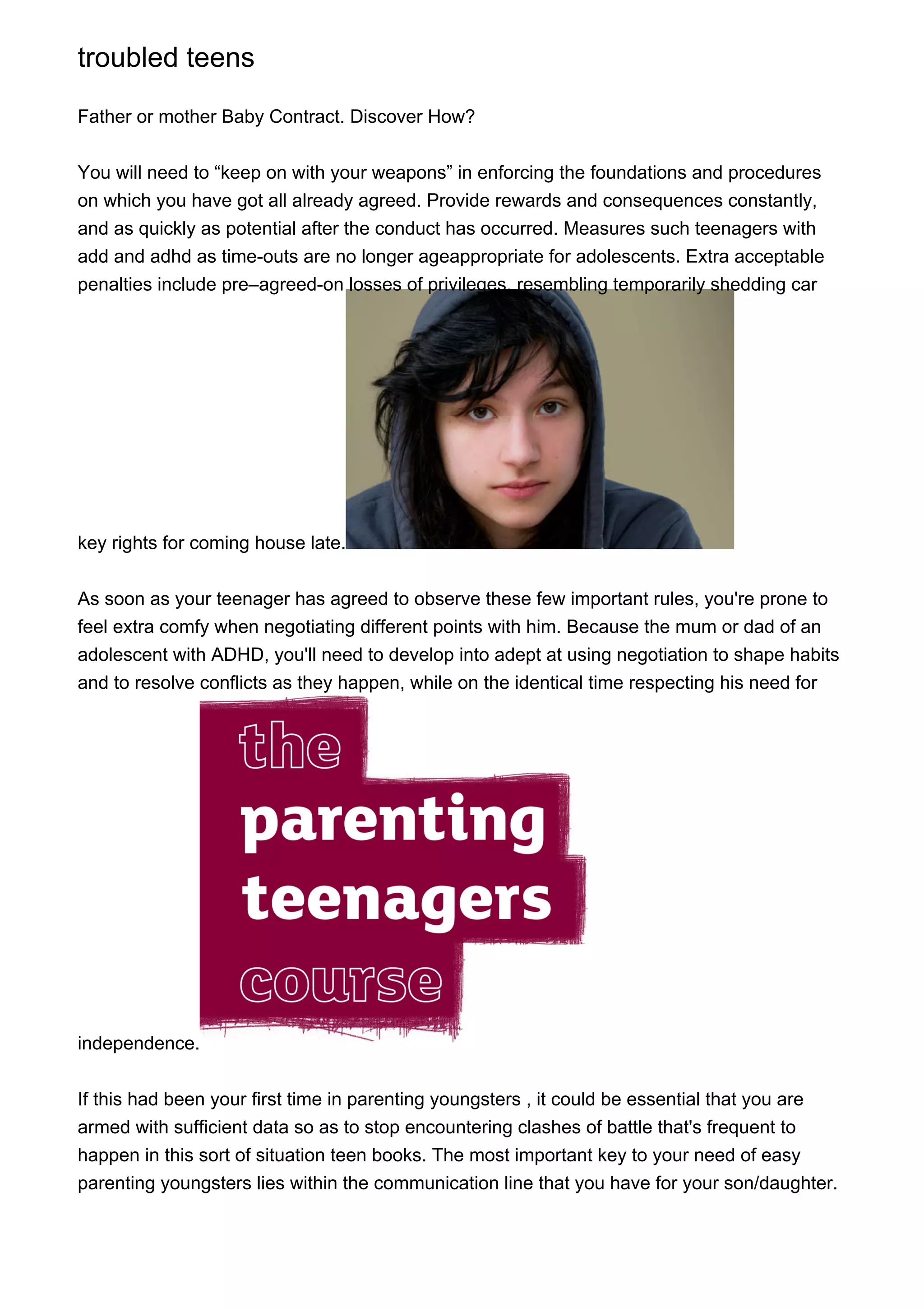 troubled teens | PDF