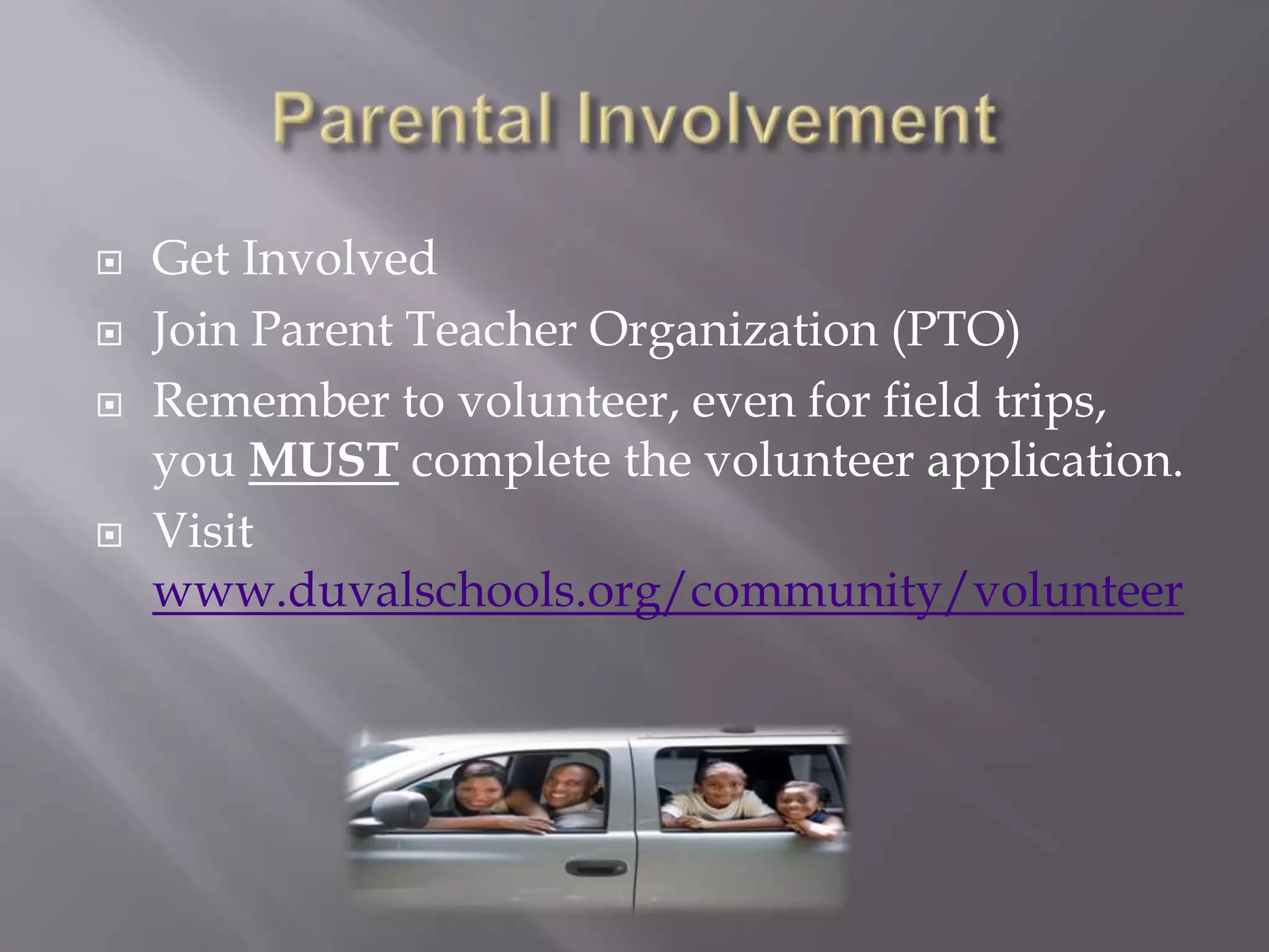 Parent involvement presentation | PPTX