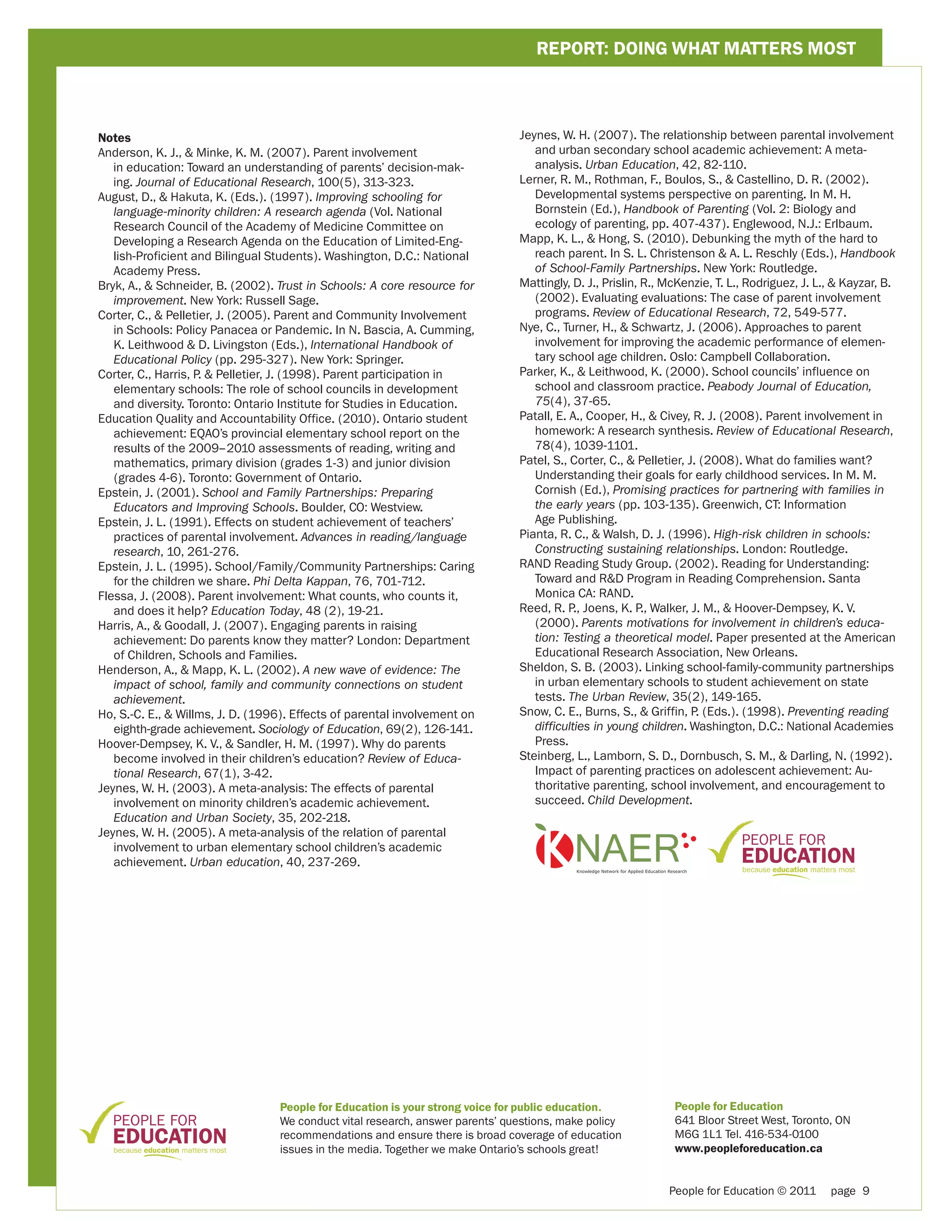 Parent involvement toolkit | PDF