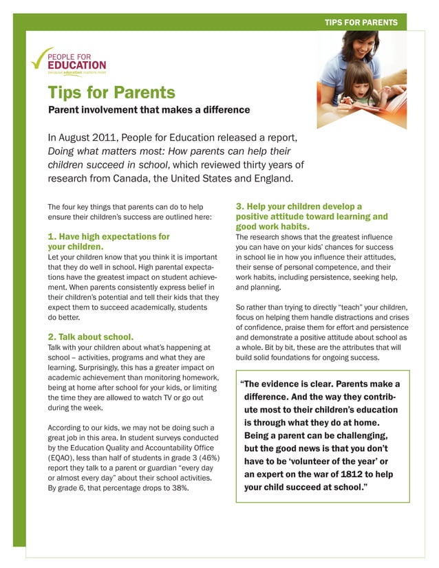 Parent involvement toolkit | PDF