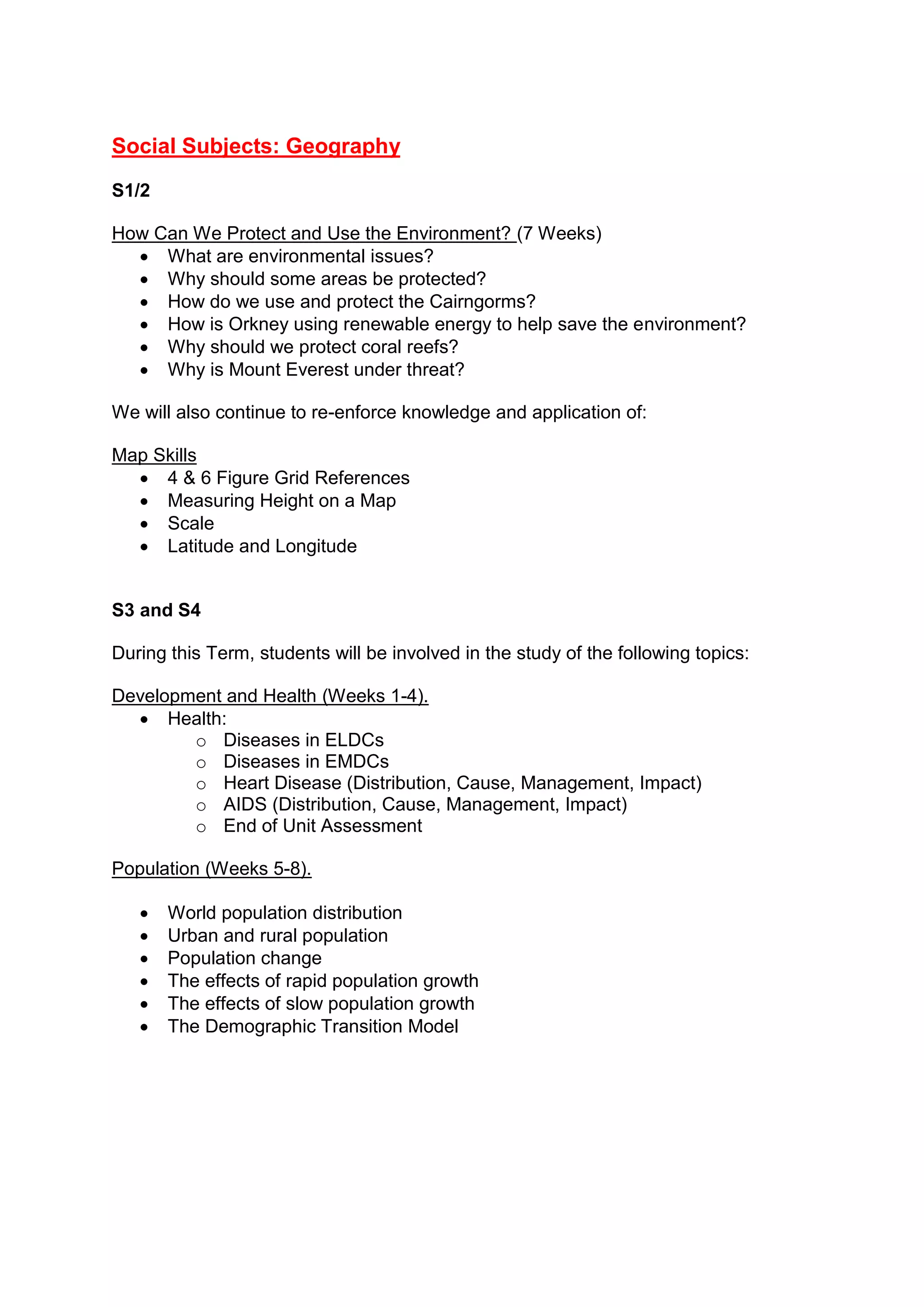 Parent letter secondary topics term 2 19 20 | PDF