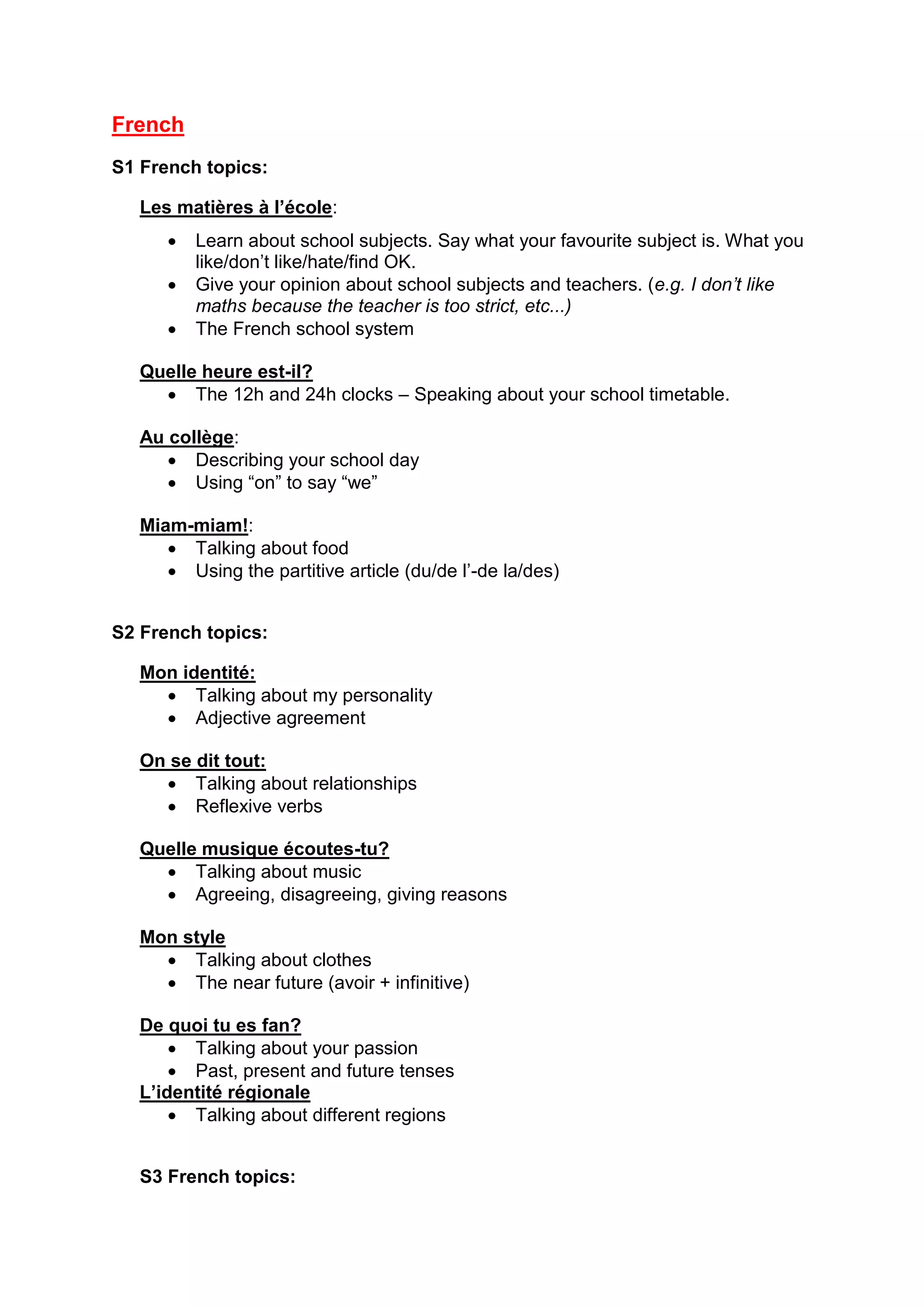 Parent letter secondary topics term 2 19 20 | PDF