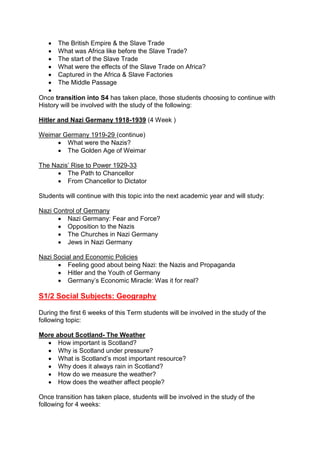 Parent letter secondary topics term 4 2018 19 | PDF