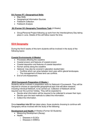 Parent letter secondary topics term 4 2018 19 | PDF