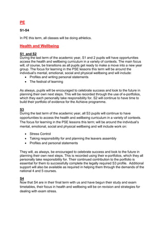 Parent letter secondary topics term 4 2018 19 | PDF