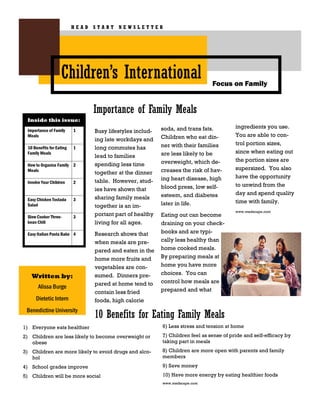Parent Newsletter | PDF