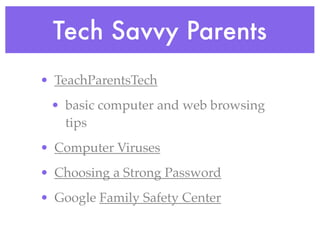 Technology Parent night | KEY | Education
