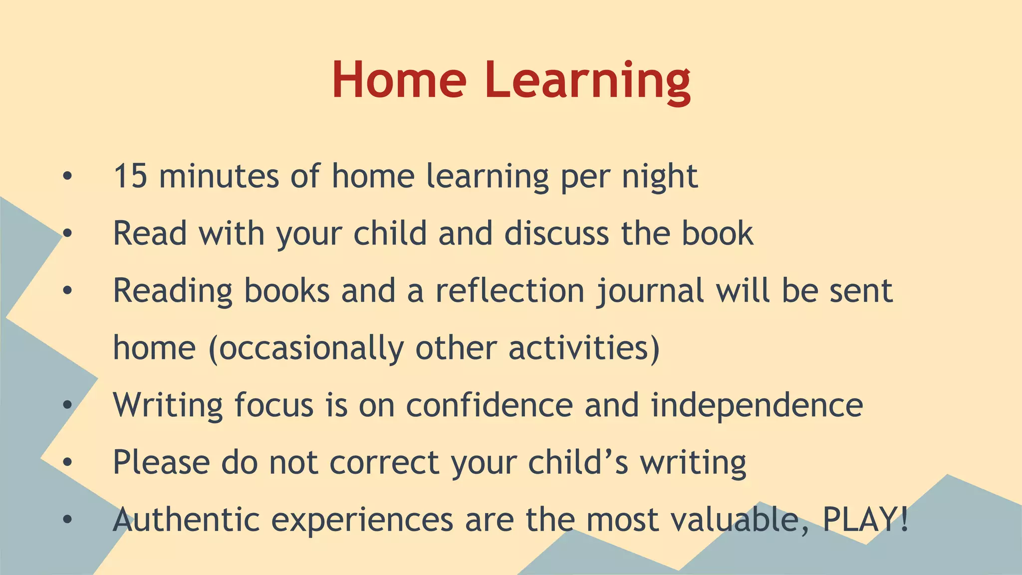 Parent night presentation | PPTX