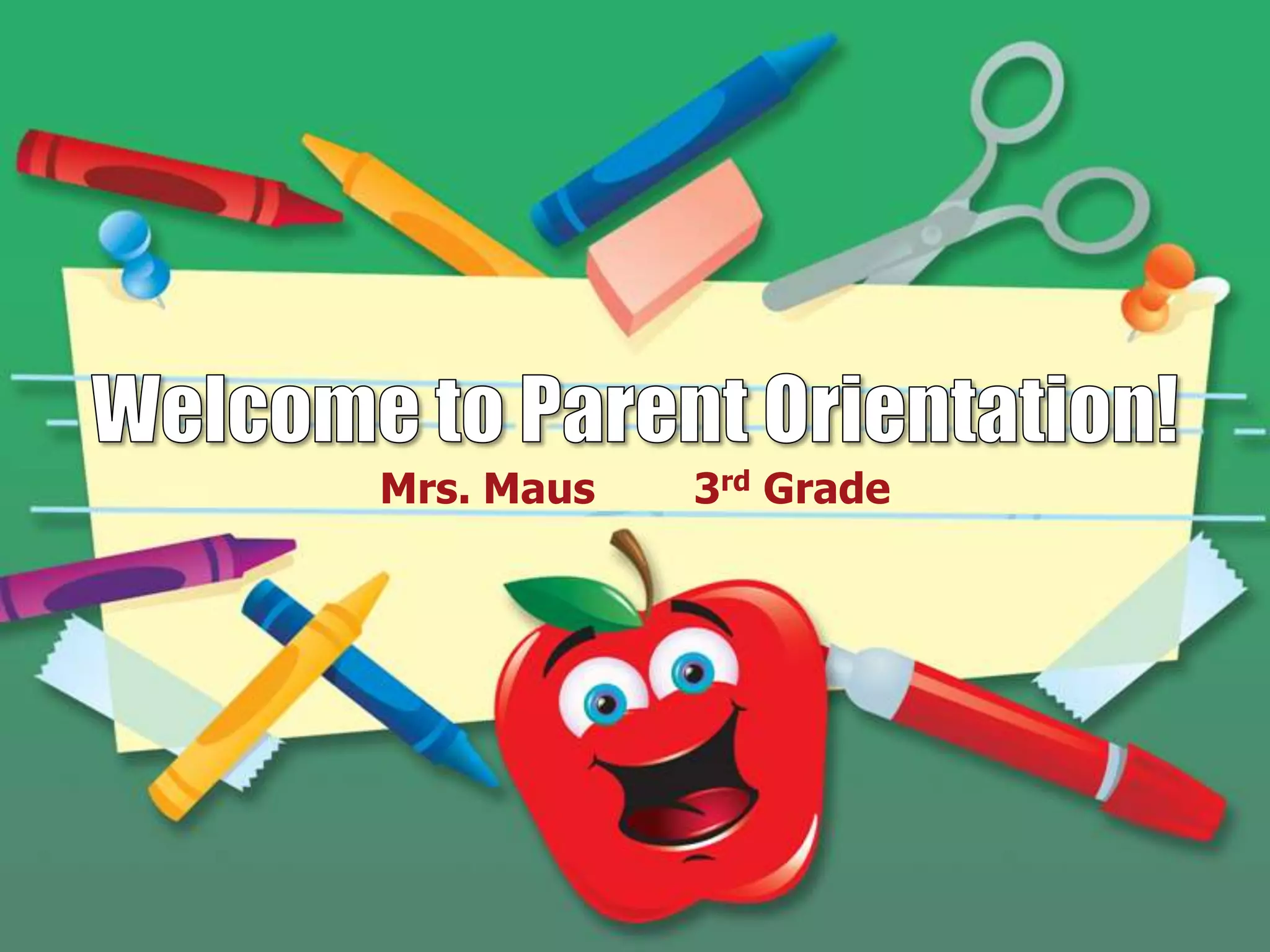 Parent Orientation PowerPoint 2011-2012 | PPTX