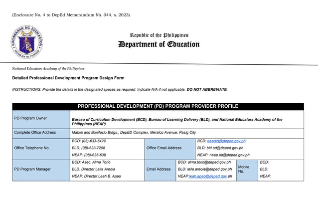 Parent PD Design for Professional Development .docx