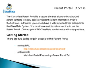 CCCTC Parent portal | PPT