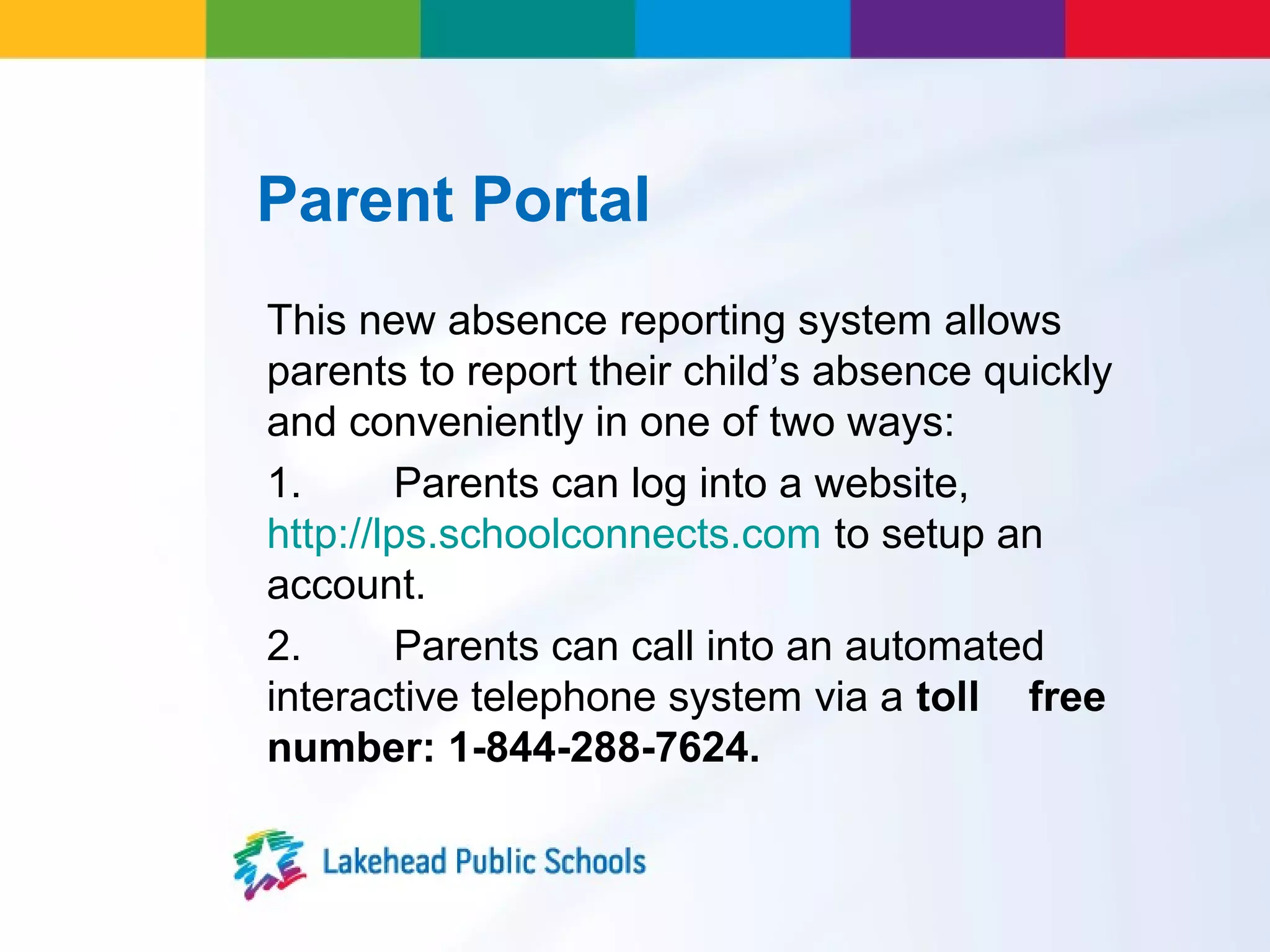 Parent Portal Update - October 20, 2014 | PPT