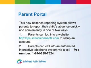 Parent Portal Update - October 20, 2014 | PPT