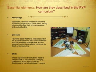 Parent PYP English Presentation | PPTX