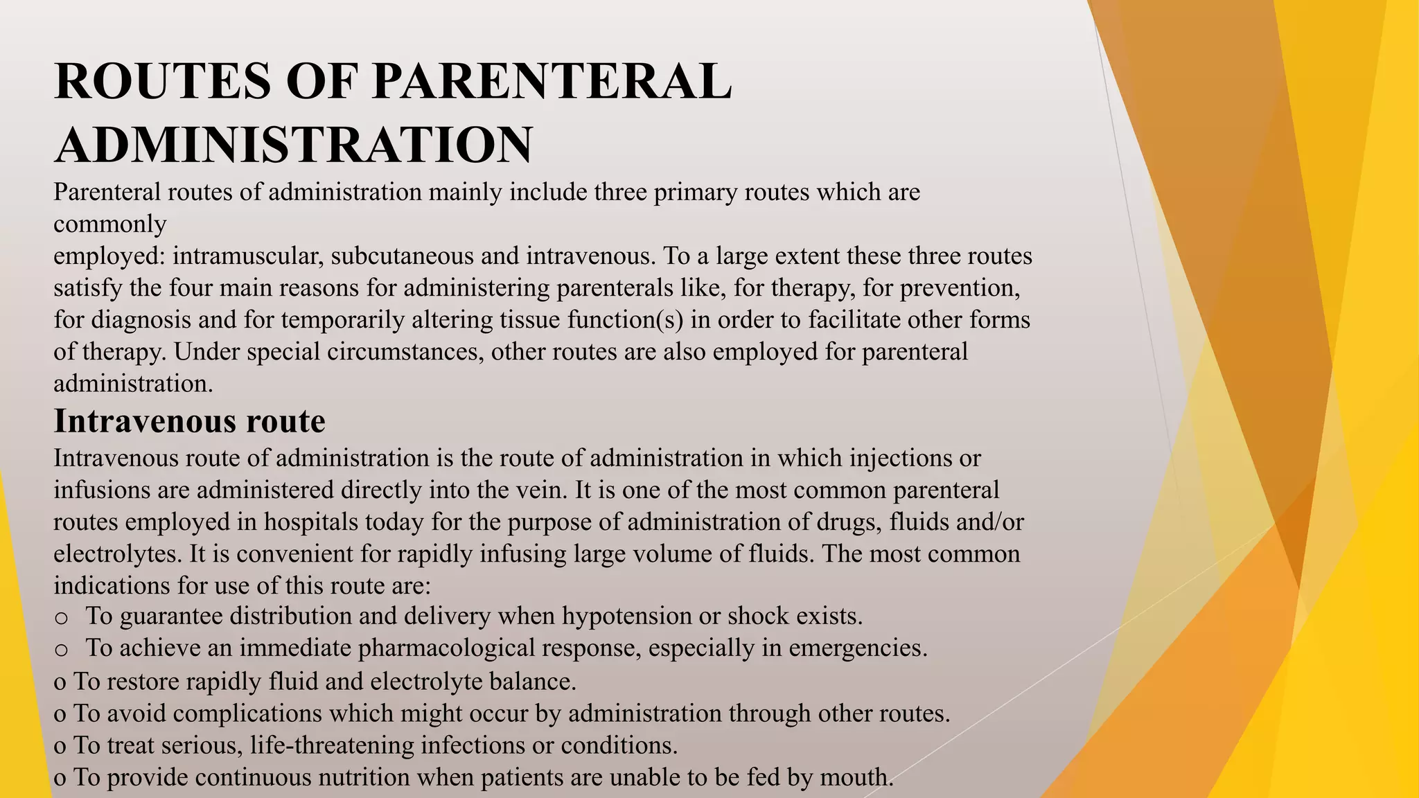 Parenteral drug delivery | PPTX