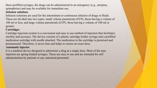 Parenteral drug delivery | PPTX