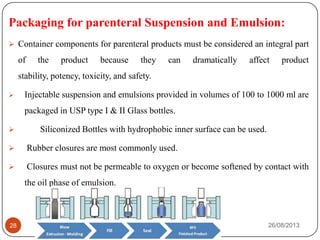 Parentral emulsion and suspension sunil kokate | PPTX
