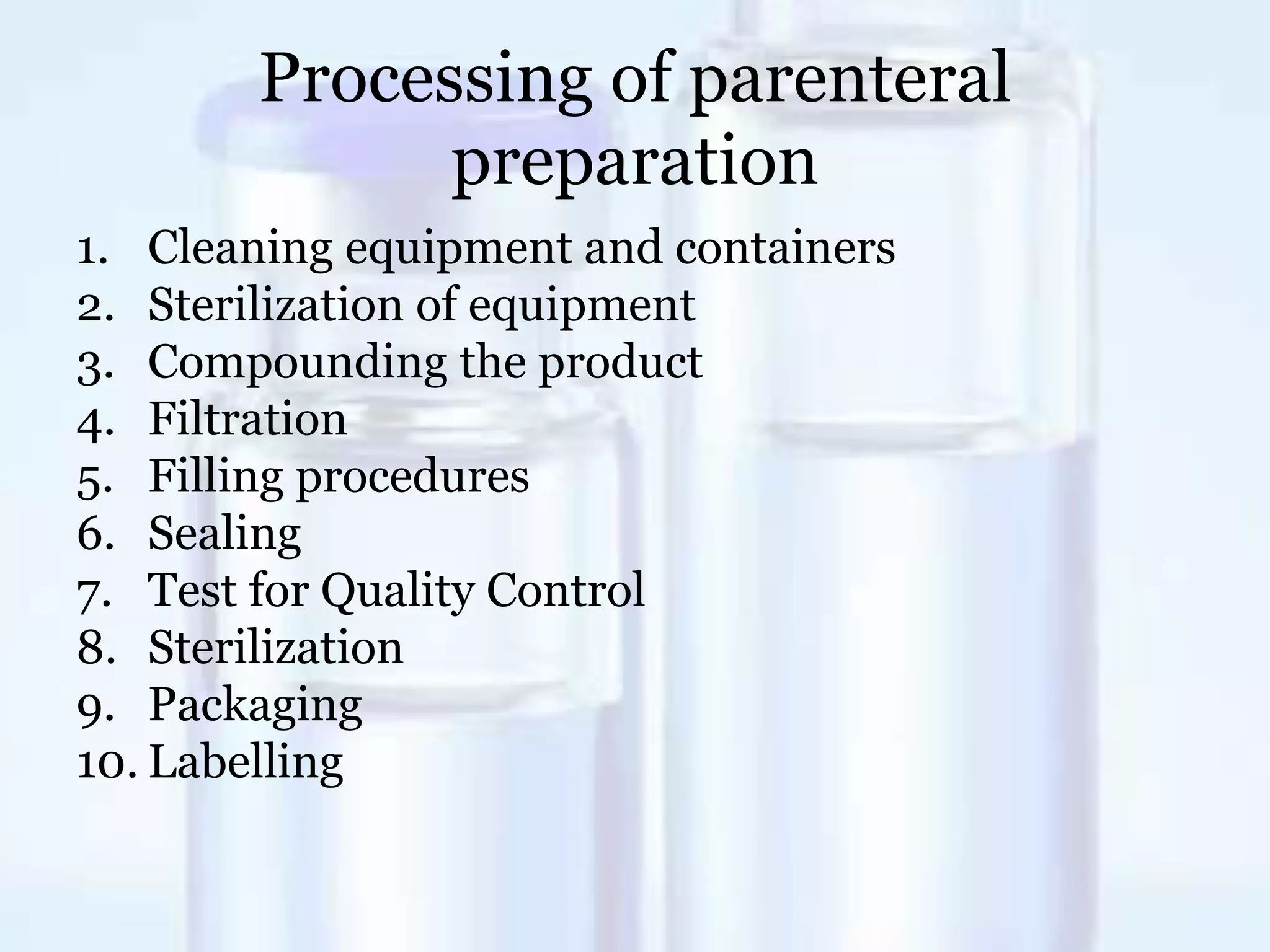 Parentrals , preparation and evaluation | PPTX
