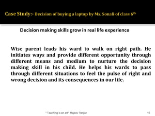 Parent role in developing decision making skill parenting tips | PPT