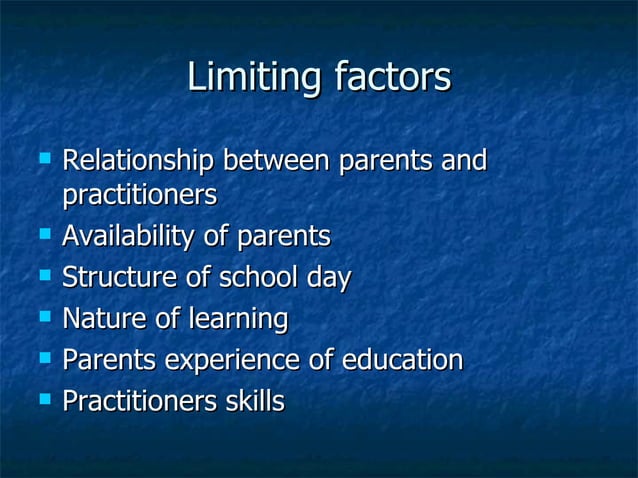Parents and partnership | PPT | Daycare and Pre-School | Parenting