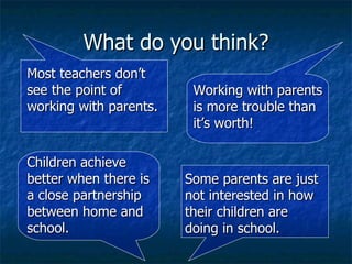 Parents and partnership | PPT