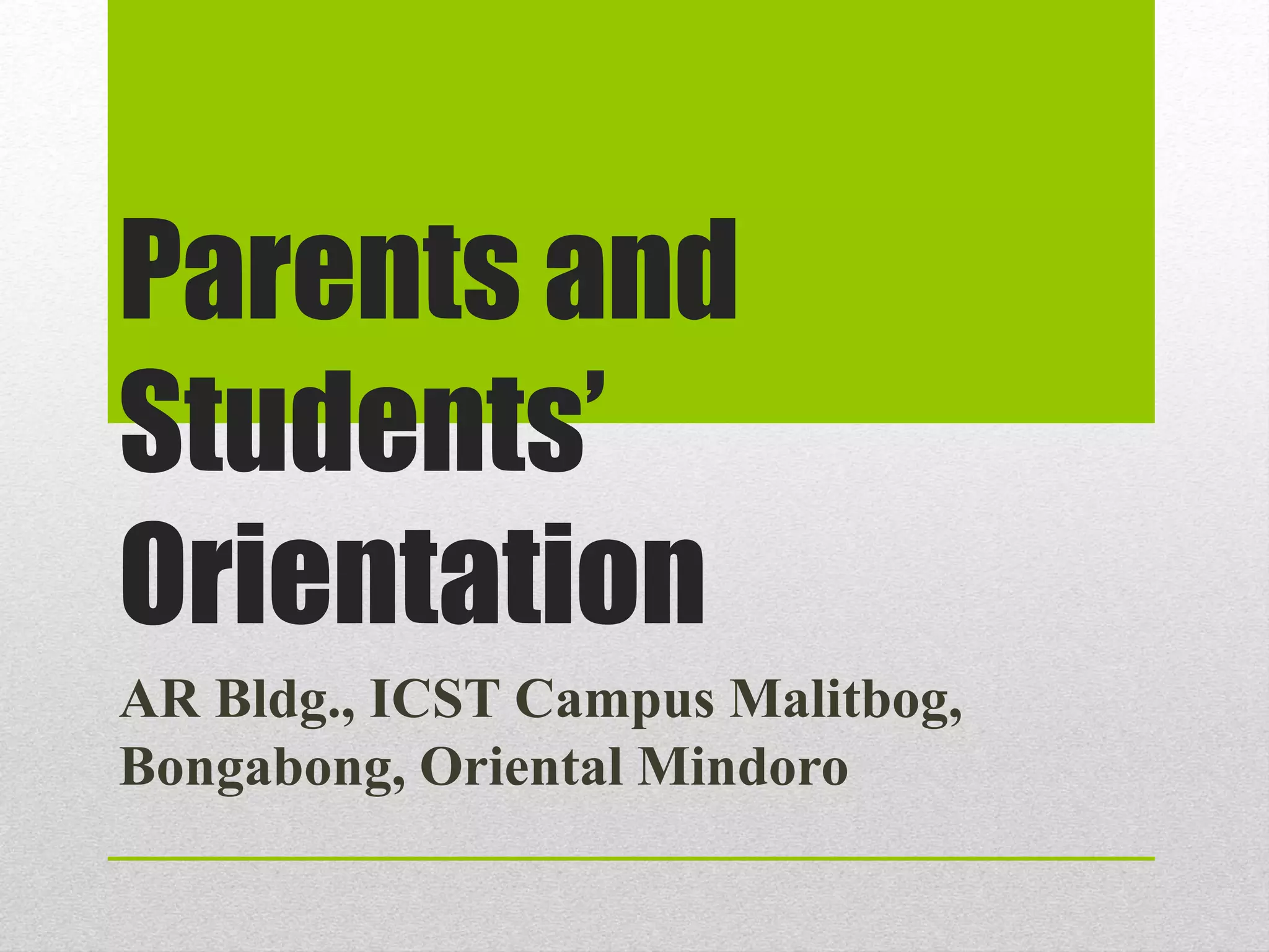 Parents and Students’ Orientation.pptx