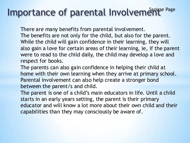 Parents as partners
