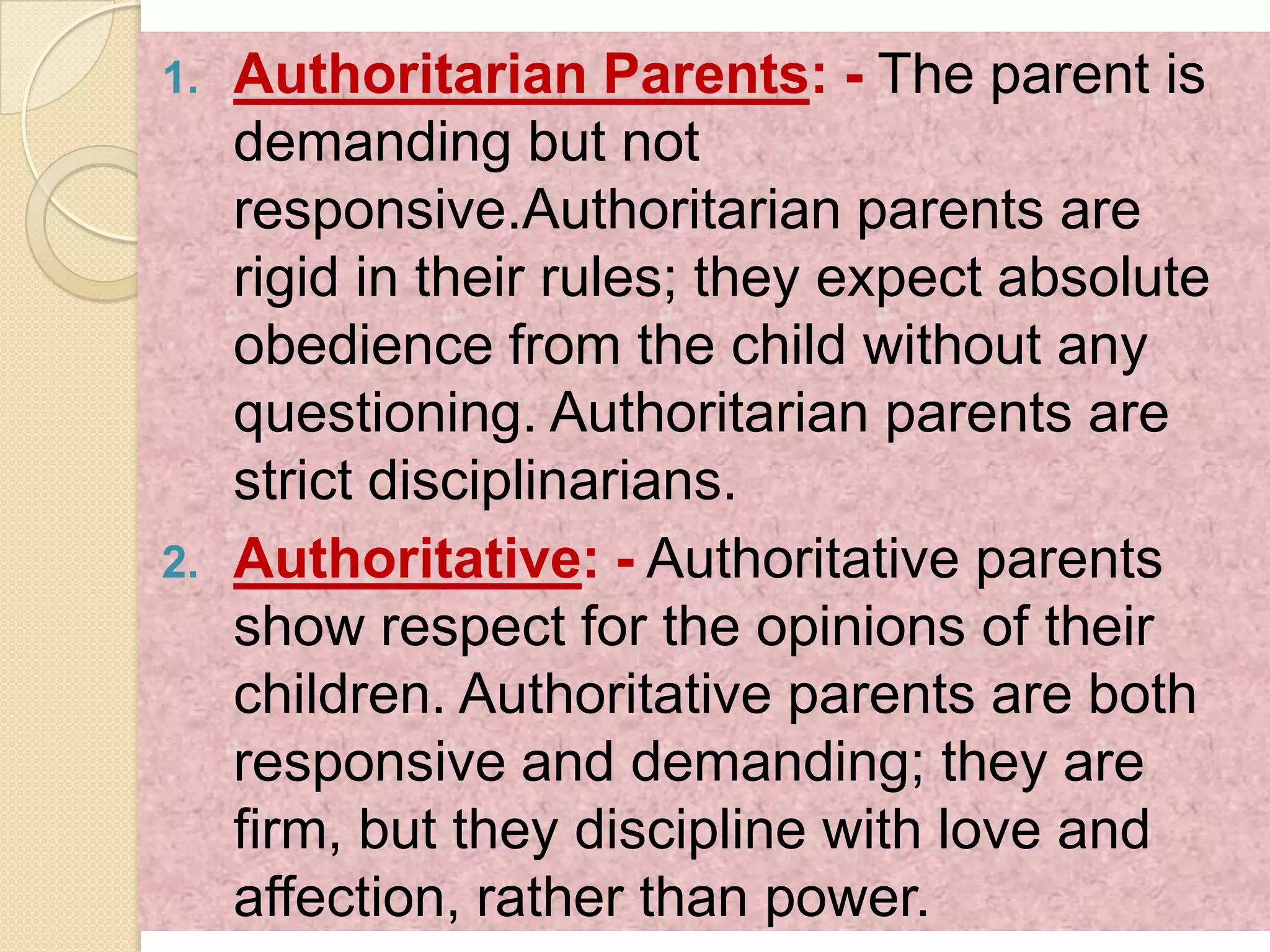Parents child relationship | PPTX