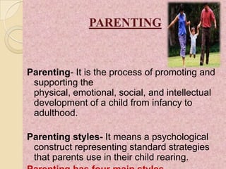 Parents child relationship | PPTX