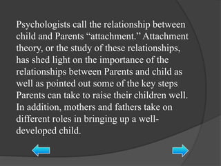 Parents child relationship | PPTX