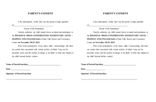 Paren ts consent | PPT