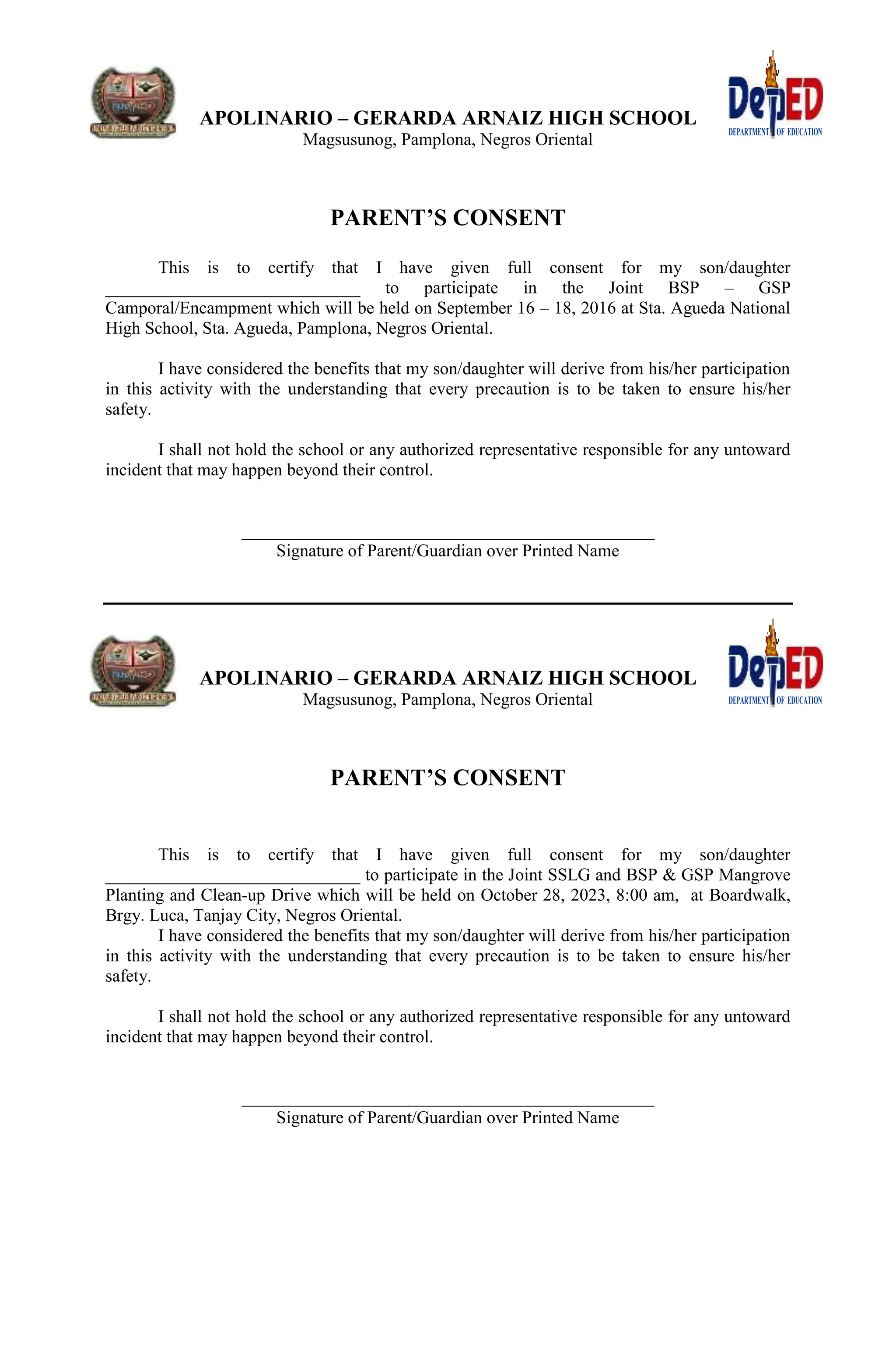 parent's consent BSP- GSP.docx