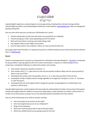 Cupcake Digital's Parents' Guide | PDF