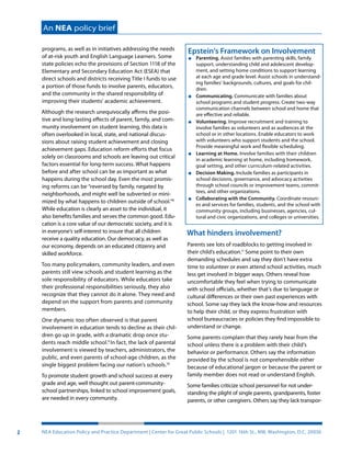 Parents, family, community involvement in education | PDF