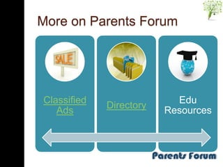 Parents forum For Parents | PPTX