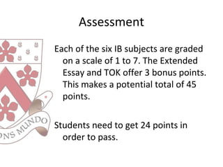 Parents IBDP Options | PPT