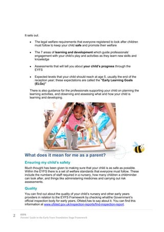 Parents EYFS information | PDF