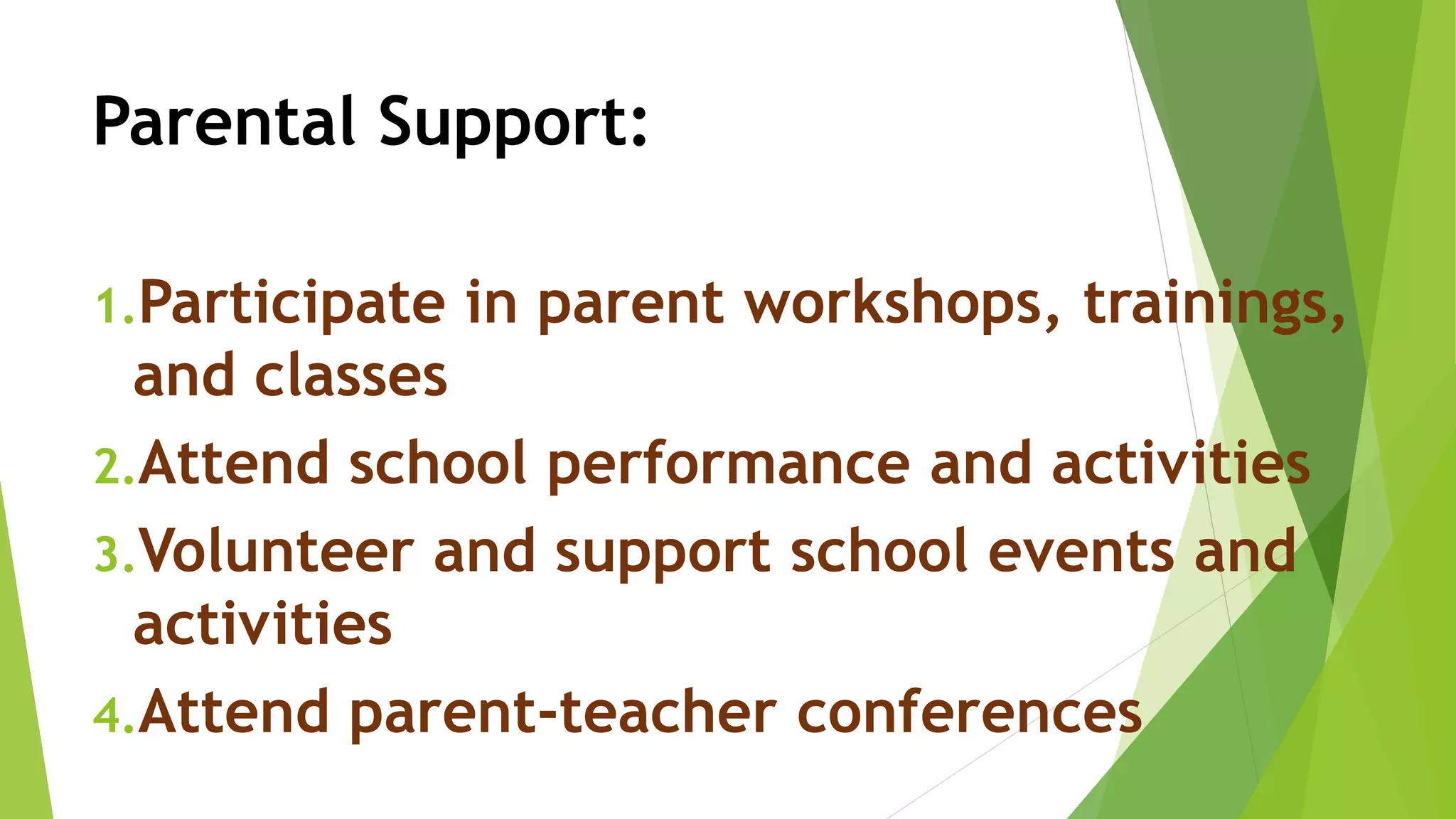 Parents involvement in school | PPTX