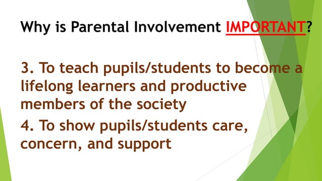 Parents involvement in school | PPTX