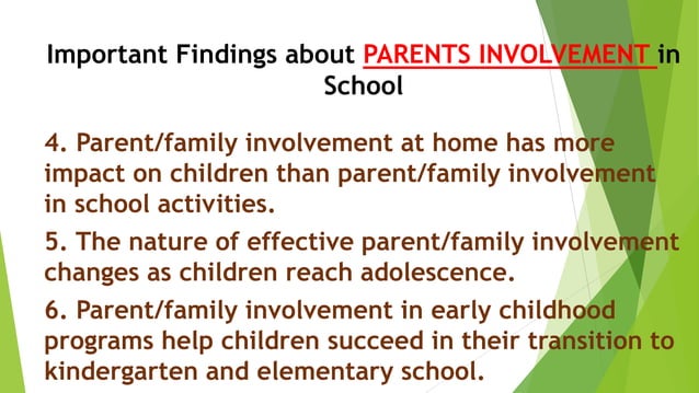 Parents involvement in school | PPTX
