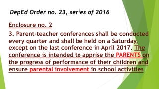 Parents involvement in school | PPTX