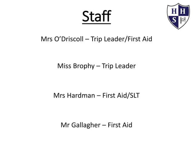 MFL Paris Trip 2020 | PPT