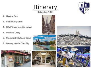 MFL Paris Trip 2020 | PPTX