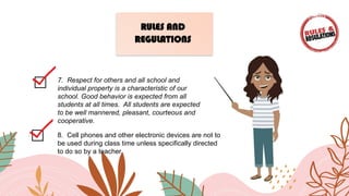 reference for parents orientation and guidance for students | PPTX