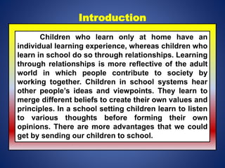 Parents’ role in children learning | PPT