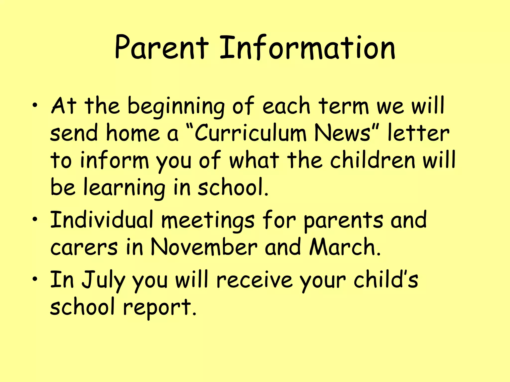 FS2 Parents welcome meeting | PPTX