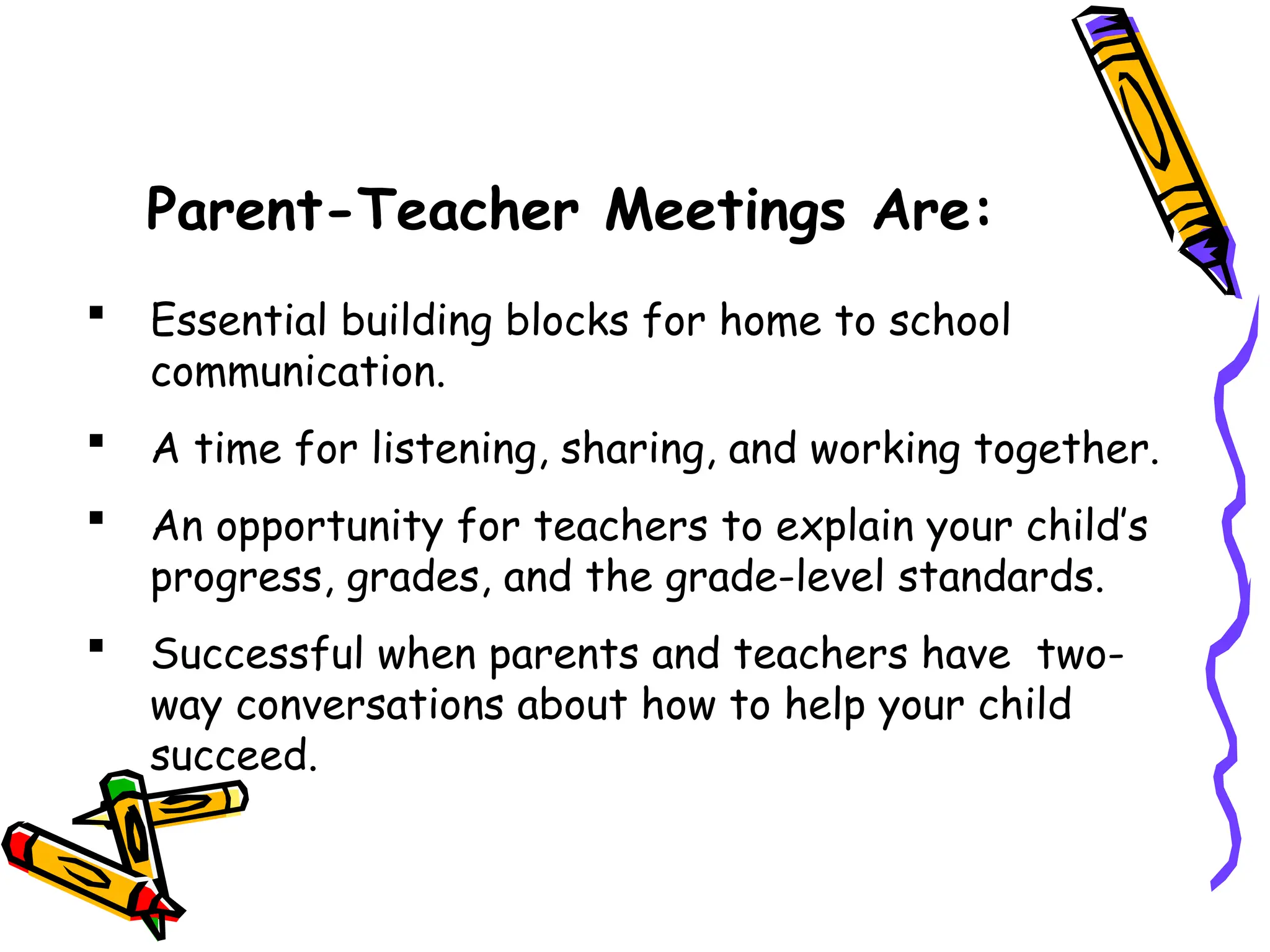 Parent - Teacher Meetings as easy as ABC | PPT
