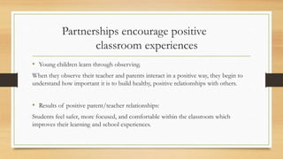Parent Teacher Partnerships | PPTX