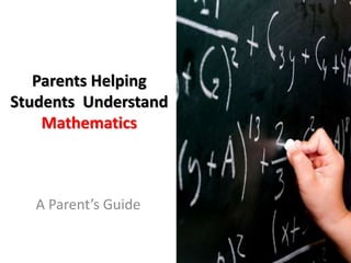 Parents Helping Students Understand Mathematics | PPTX